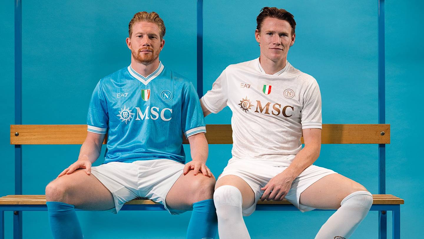 Kevin De Bruyne, Scott McTominay model stunning Napoli 2025/26 kits ...